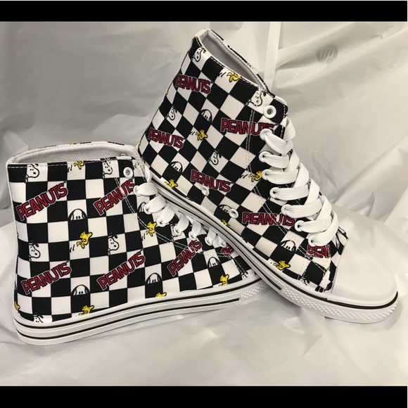 Shoes | Snoopy High Top Canvas Sneakers | Poshmark